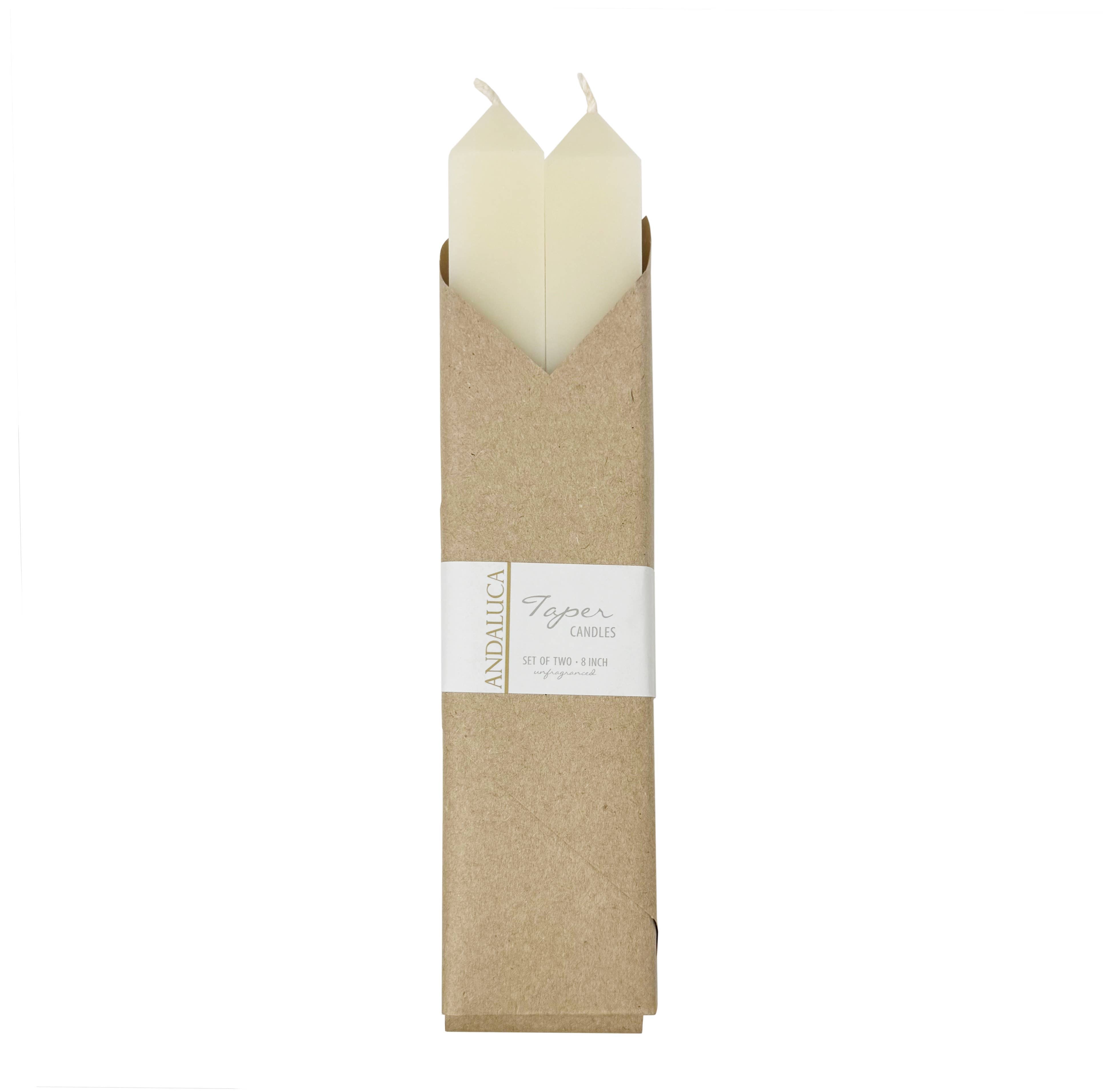 Ivory Square Taper Candles (Set of 2) – Base Camp Wine & Co.